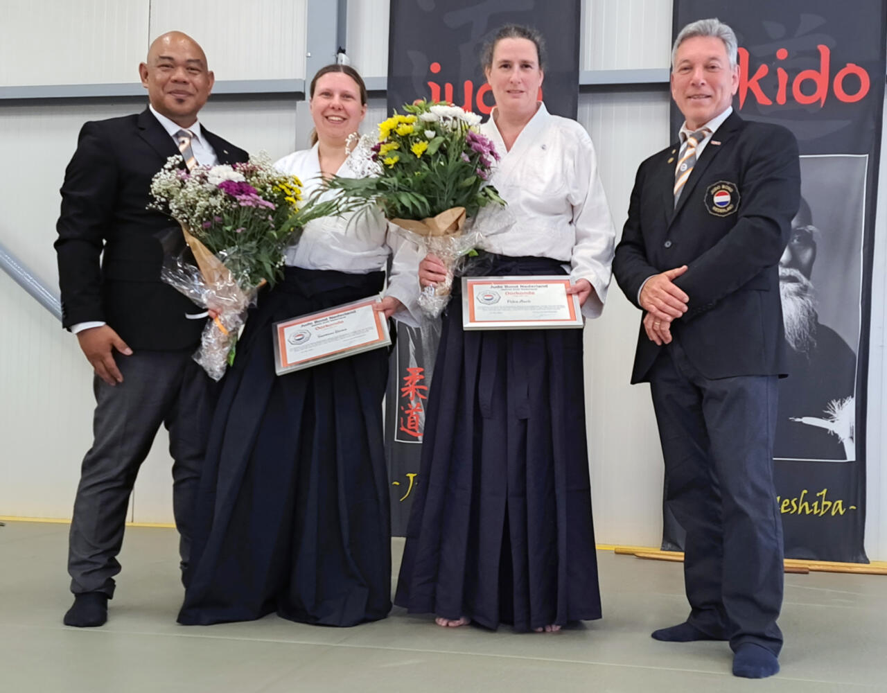 Judo Bond Nederland | Twee districtswaarderingen tijdens aikido stage
