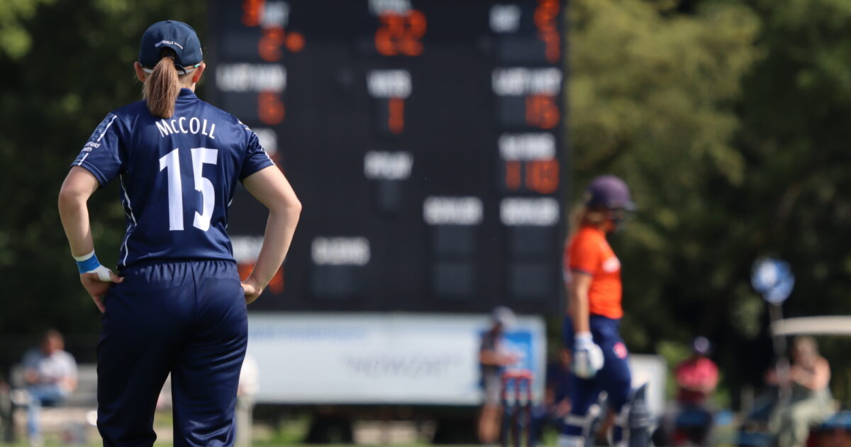 KNCB | Oranje-vrouwen laten kans liggen tegen Schotland