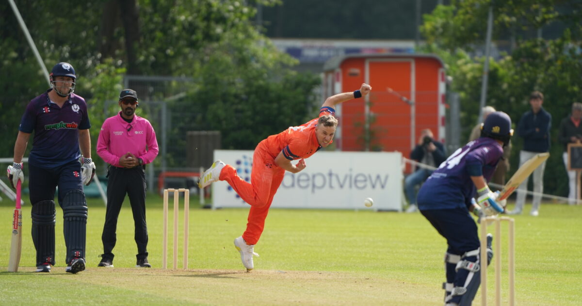 KNCB | Scotland beat Netherlands despite strong bowling Van Beek