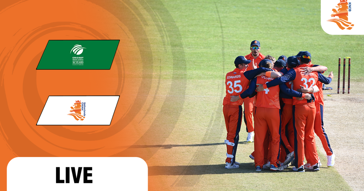 KNCB | LIVEBLOG: South Africa - The Netherlands (CWC Super League)…
